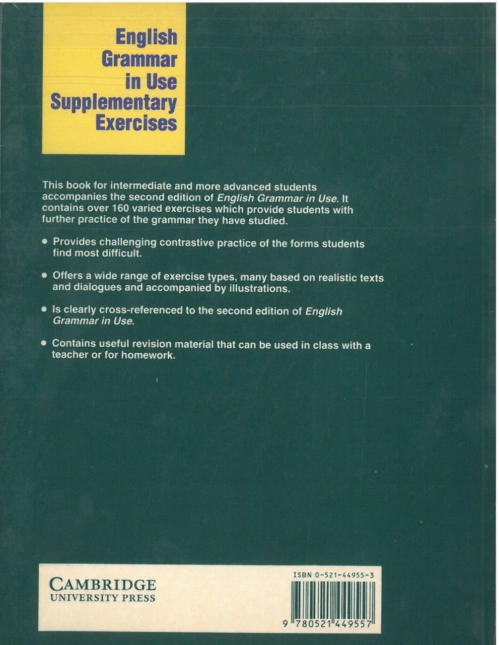 English Grammar in Use Supplementary Exercises Without Answers | Owl ...